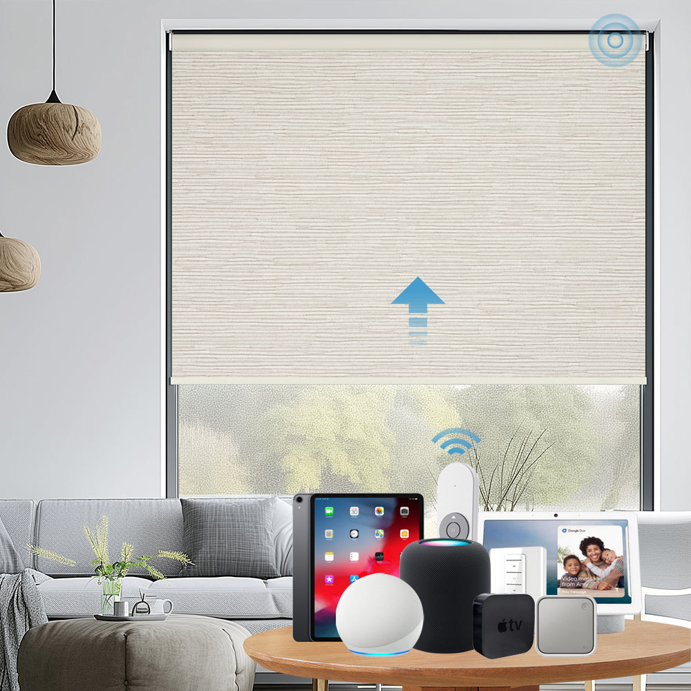SmartWave Motorized Roller Shades 100% Blackout Iguazu