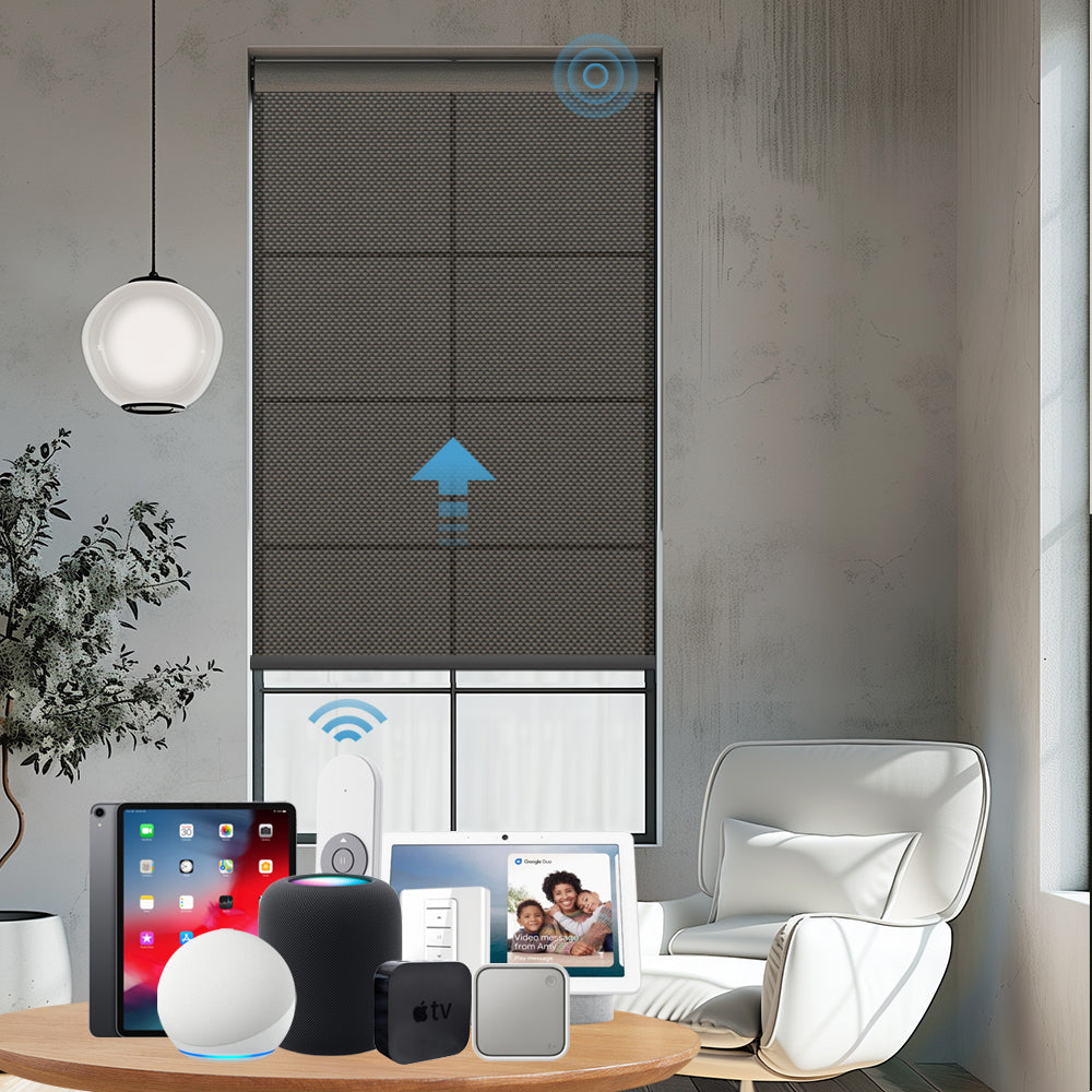 SmartWave Motorized Sunscreen Roller Shades 0%&1%&3%&5% Openness Avent