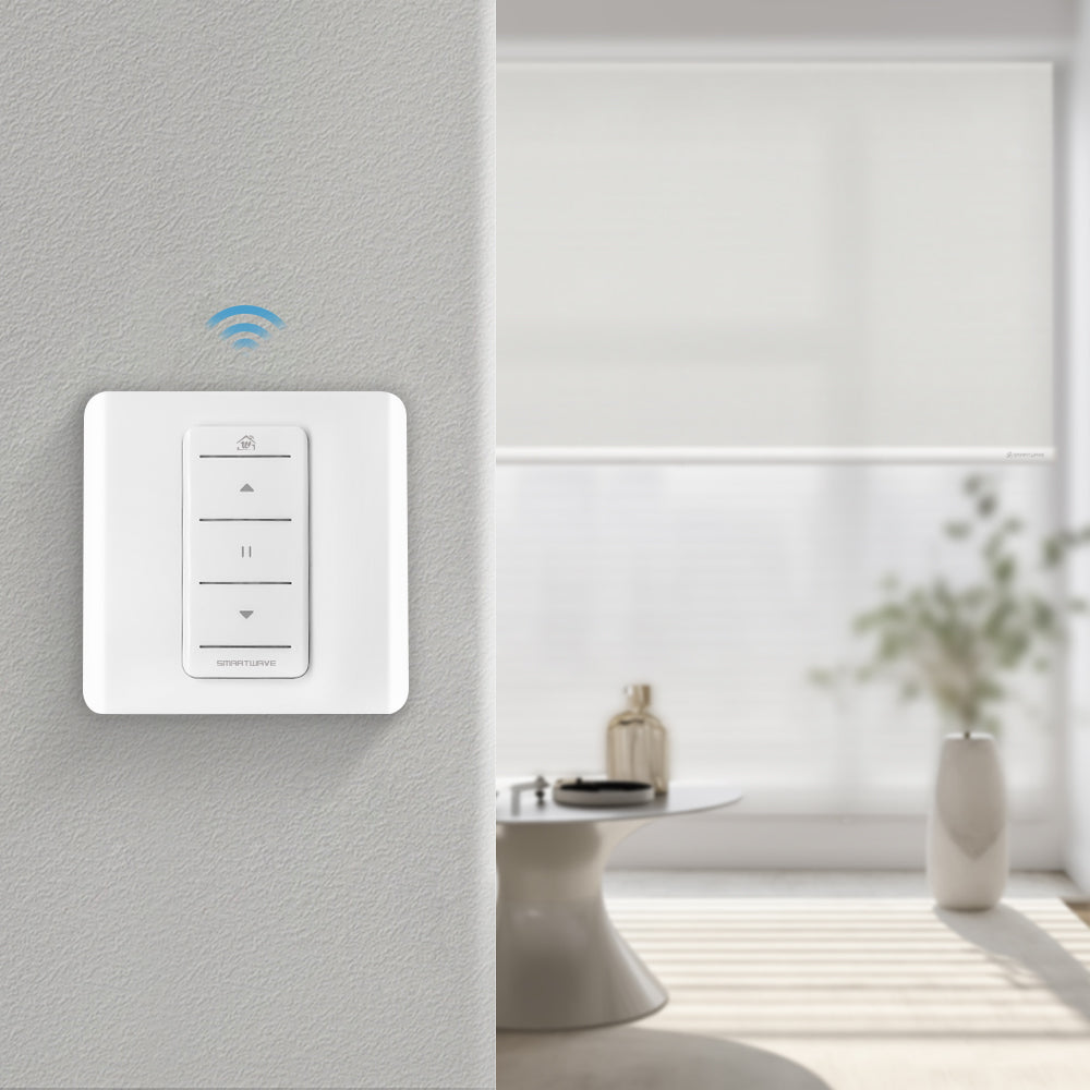 SmartWave Motorized Sunscreen Light Filtering Roller Shades 40% Blacko