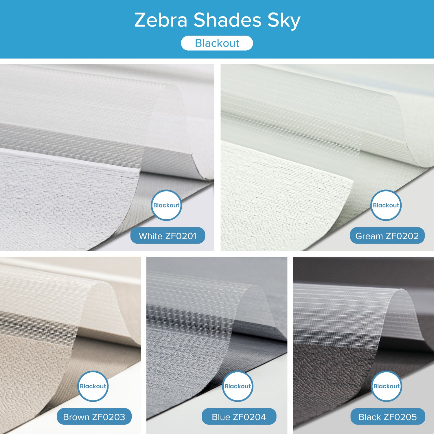 Zebra Shade Fabric Samples