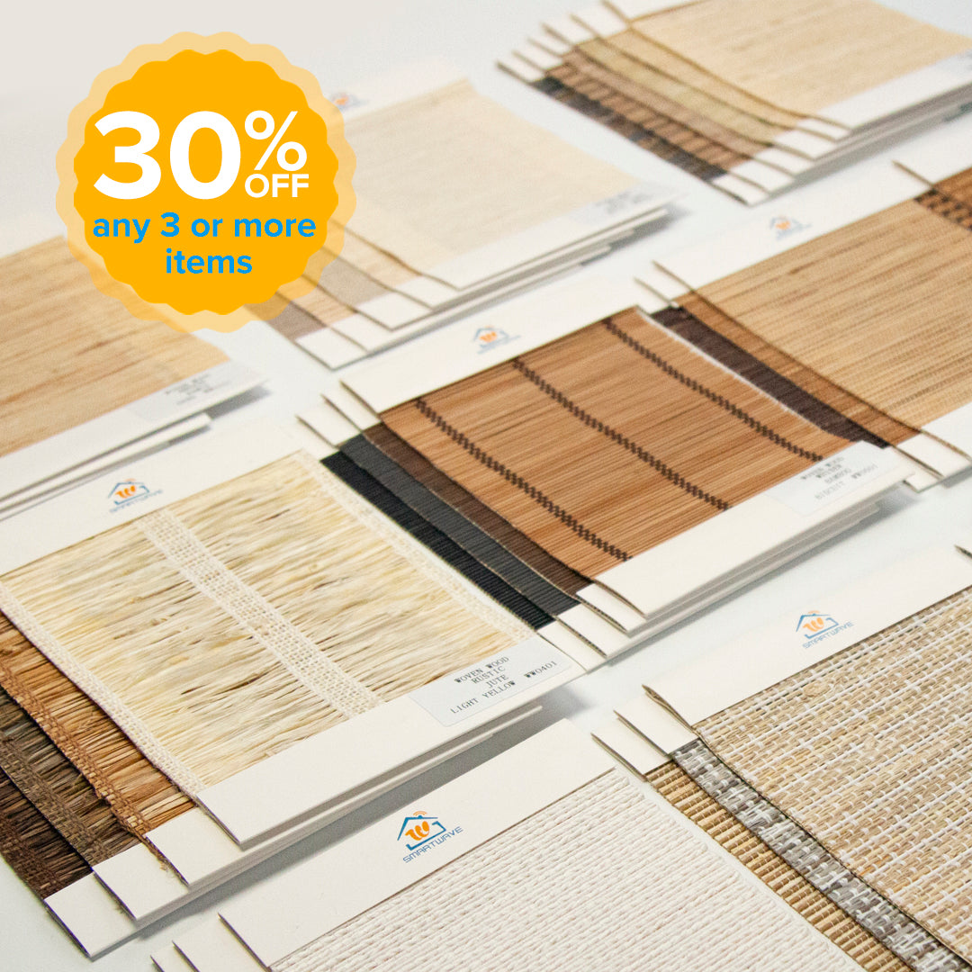 Woven Wood Shades Fabric Samples