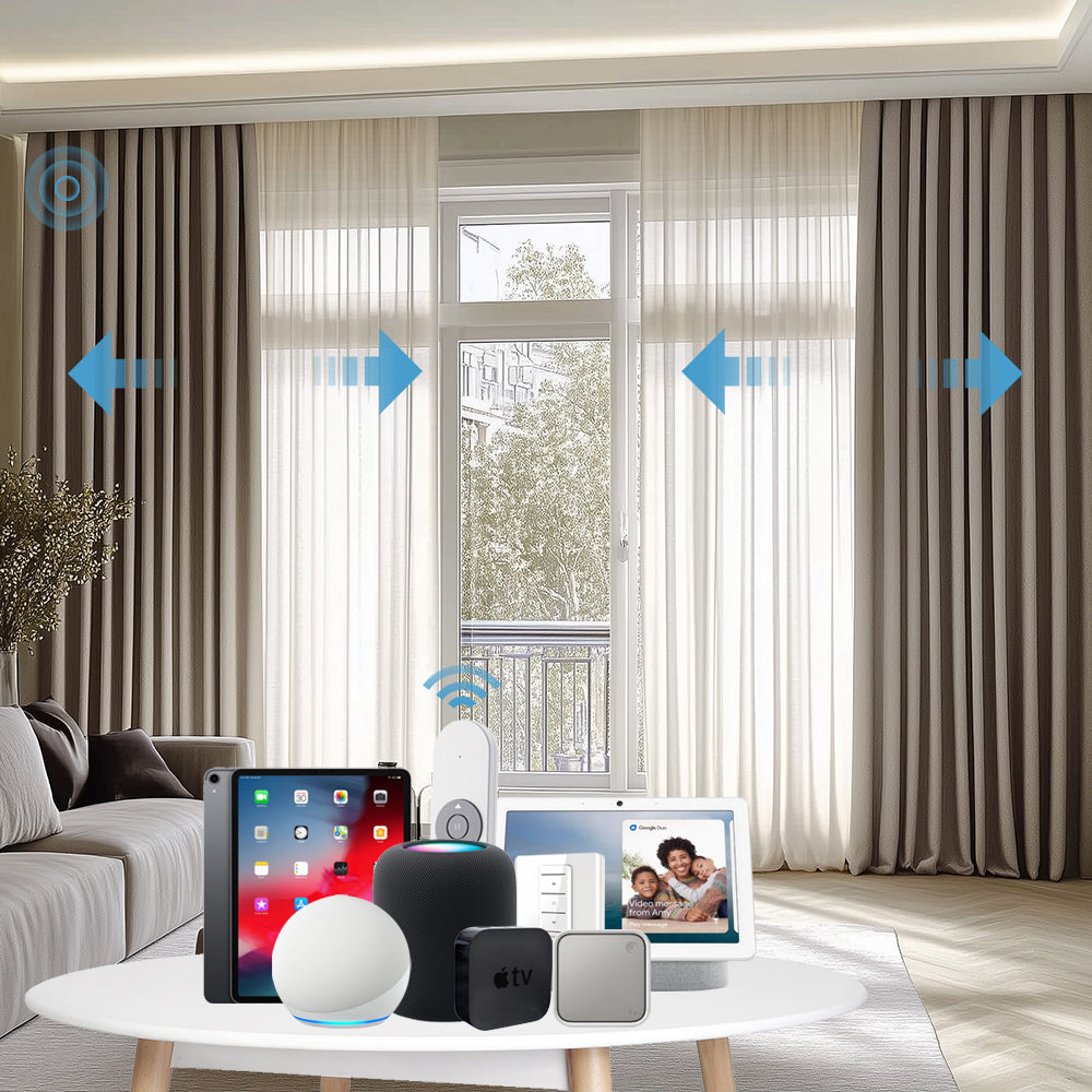 SmartWave Motorized Dual Drapery