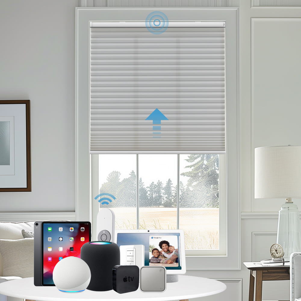 SmartWave Motorized Light Filtering Cellular Shades Venus