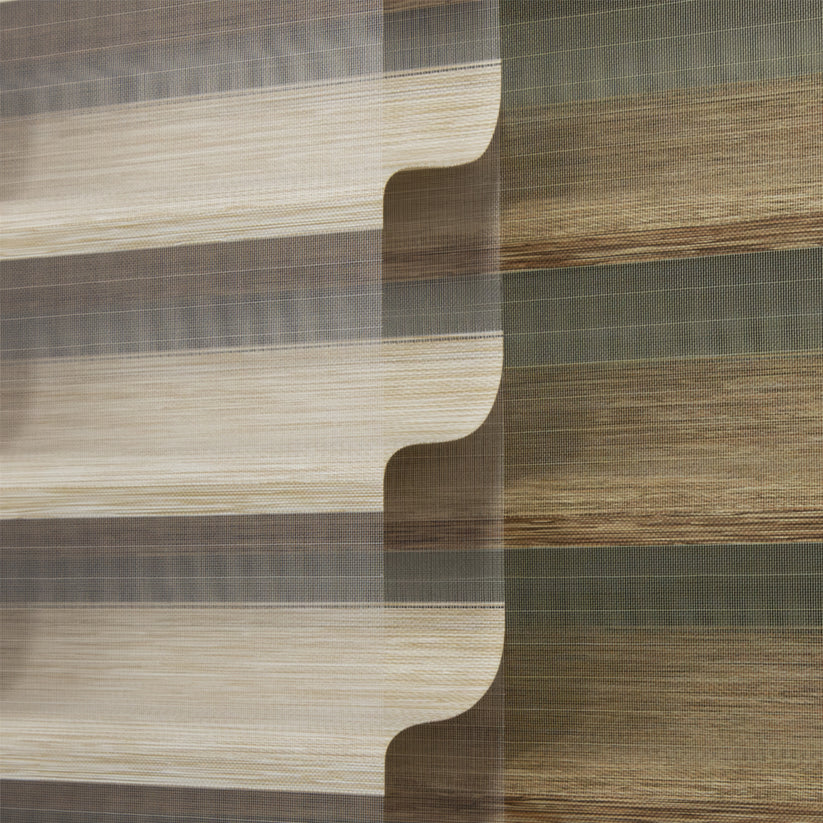 SmartWave Motorized Translucent Shangri-La Sheer Shades 70% Blackout L